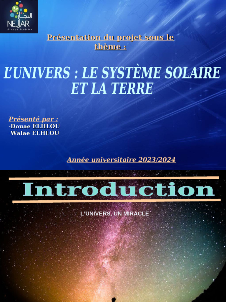 Le Systeme Solaire Et La Terre | PDF