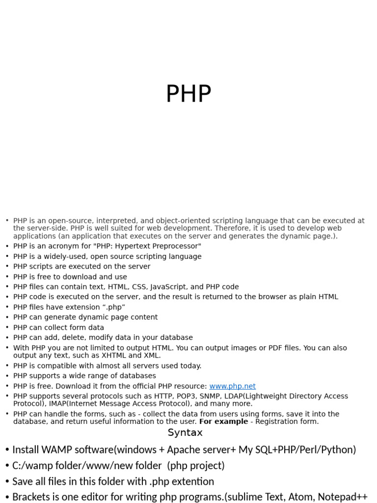 Unit Iv PHP | PDF