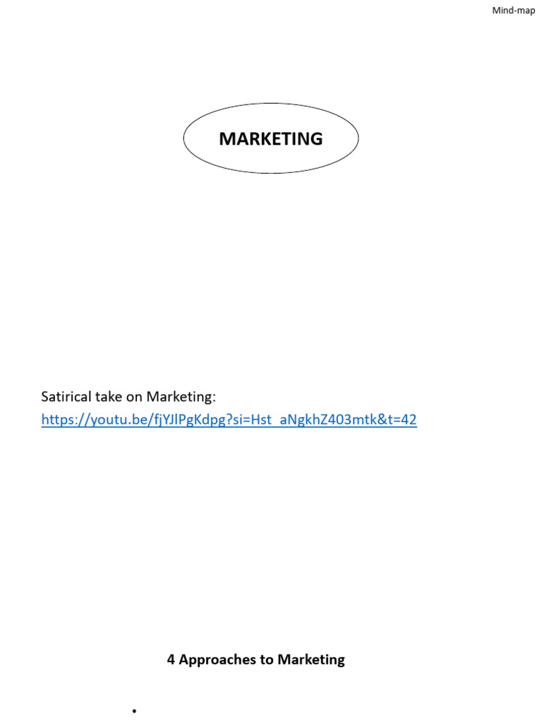 Marketing 1 - Slides From Week1 | PDF