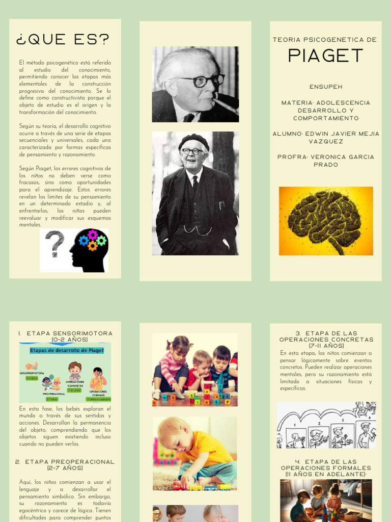 Teoria Psicogenetica de Jean Piaget | PDF
