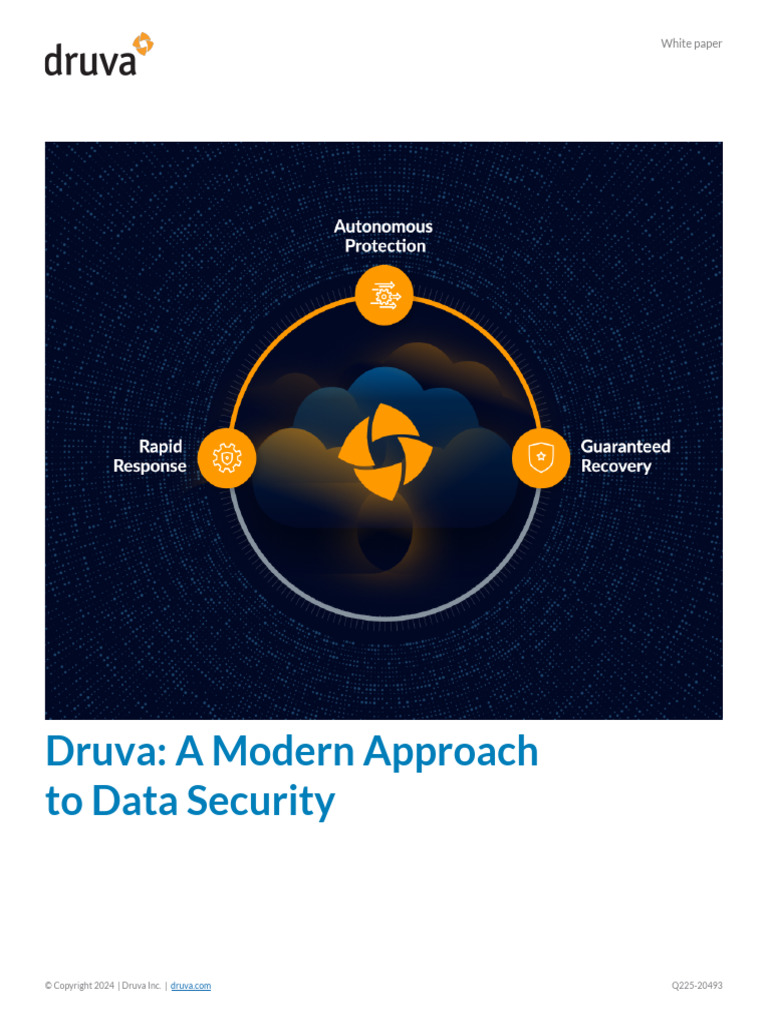 Whitepaper Druva A Modern Approach To Data Security | PDF