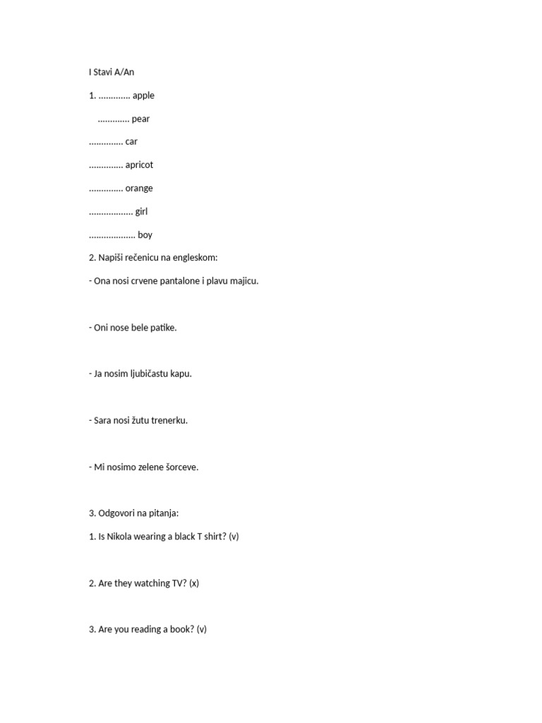 Engleski Vezba | PDF