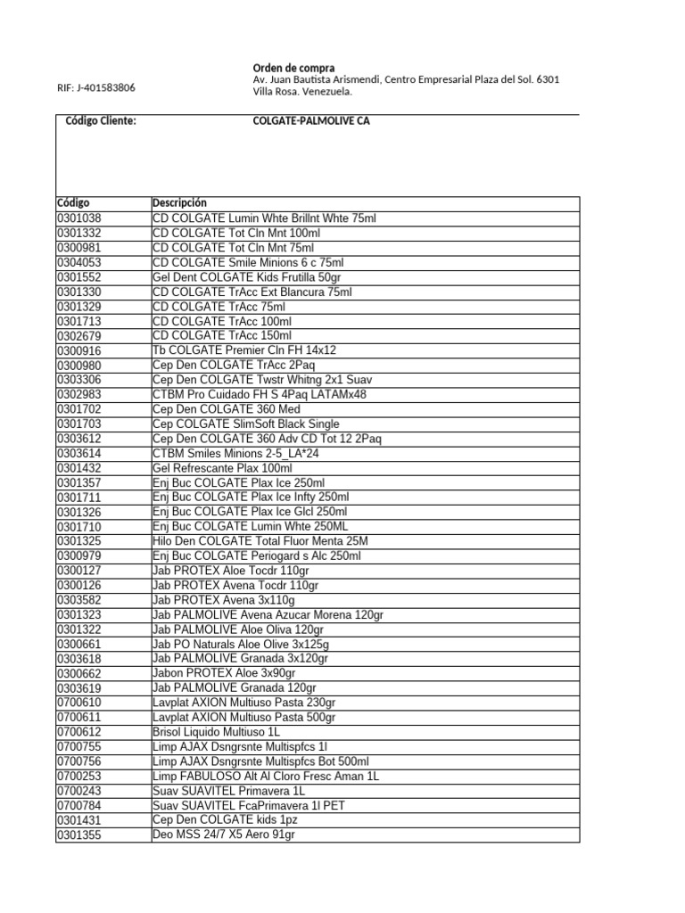 Colgate-Carlos Poyer Odc | PDF