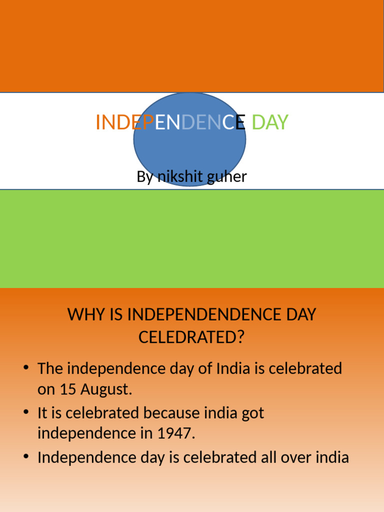 A PPT I MADE FOR INDIAN Independence DAY | PDF