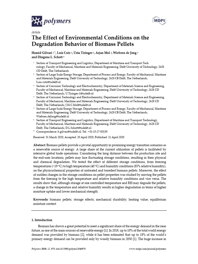 The Effect of Environmental Conditions On The Degr | PDF