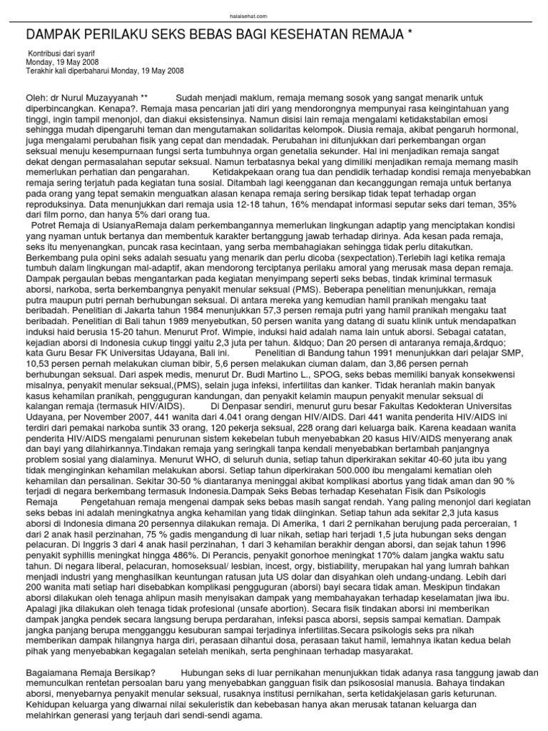 Seks Bebas | PDF
