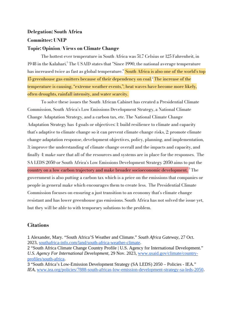 Model UN Position Paper-Manasvi Mhatre | PDF