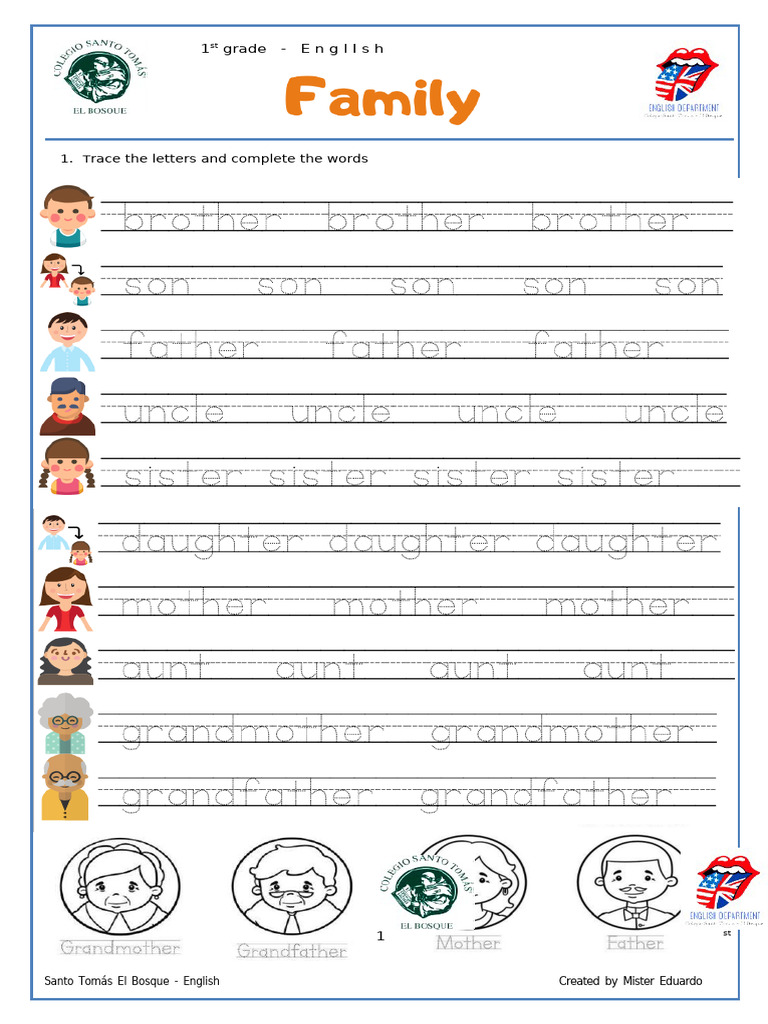 1ST Grade Family | PDF