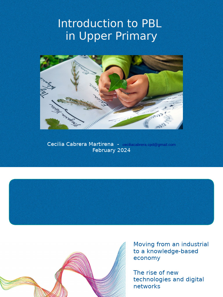 Introduction To PBL Upper Primary | PDF | Learning | Project Based Learning