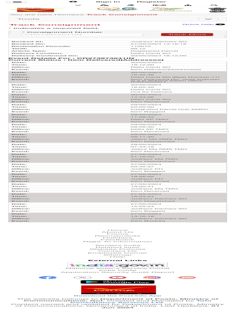 Track Consignment | PDF