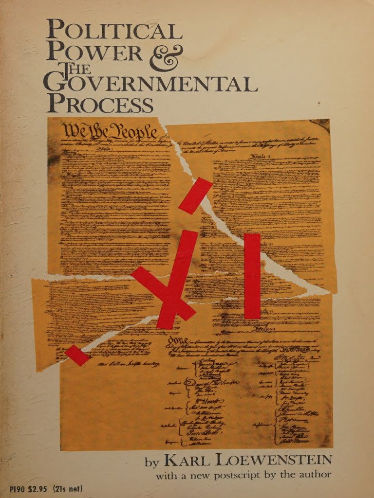 Political Power and The Governmental Process - Karl Loewenstien - 1965 ...
