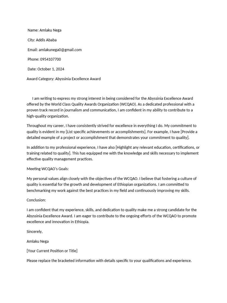 Name - Amlaku Nega | PDF