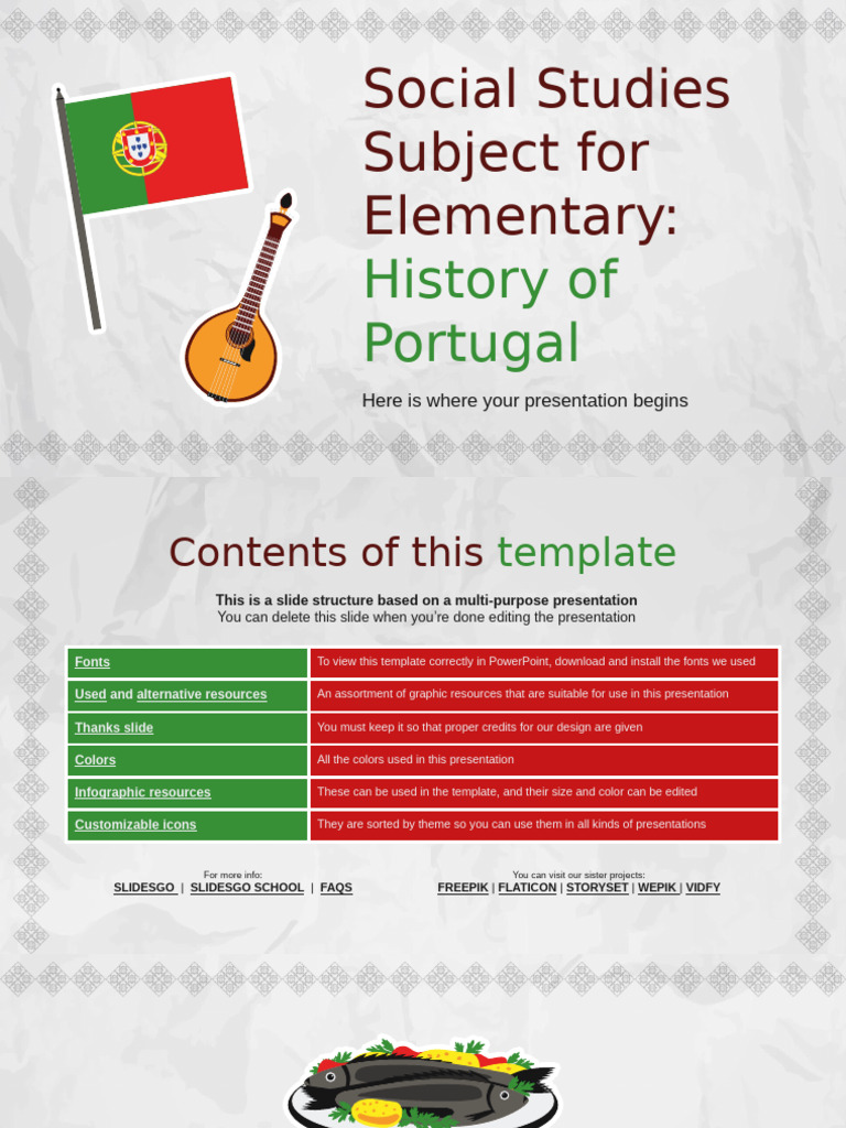 Social Studies Subject For Elementary - History of Portugal by Slidesgo ...