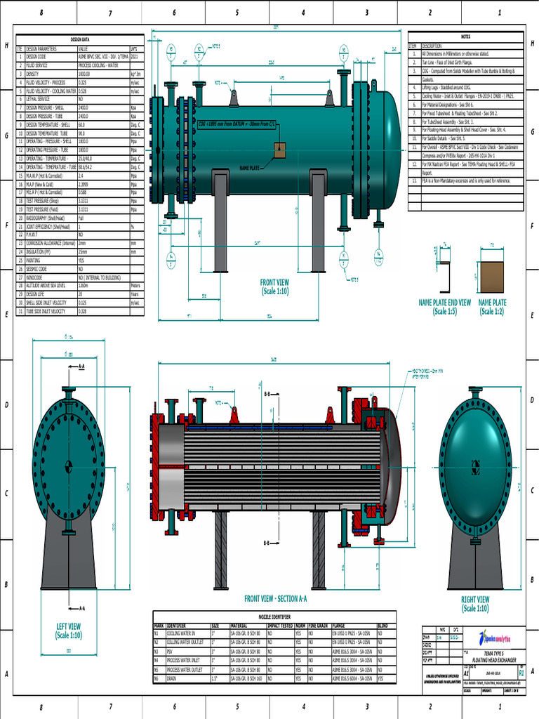 Tema Types Heat Exchangers | PDF
