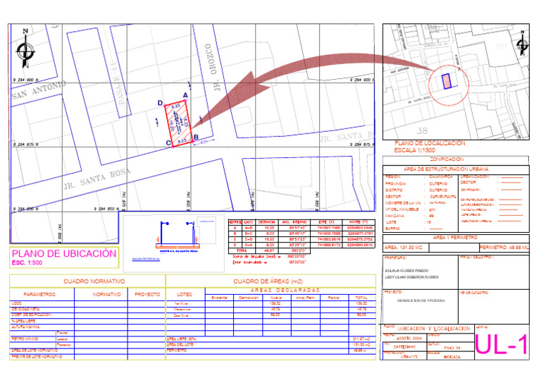 PLANO DE UBICACION-Layout1 | PDF | Planificación urbana | Urbanización
