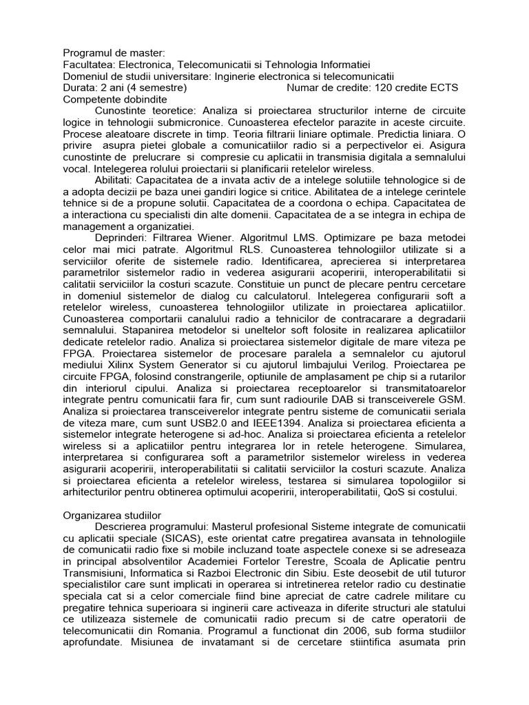 SICAS Descriere | PDF | Eletrônicos