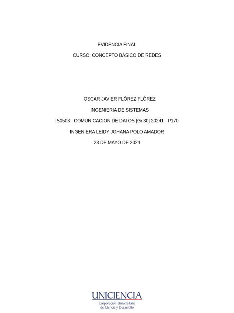 Evidencia Final | PDF