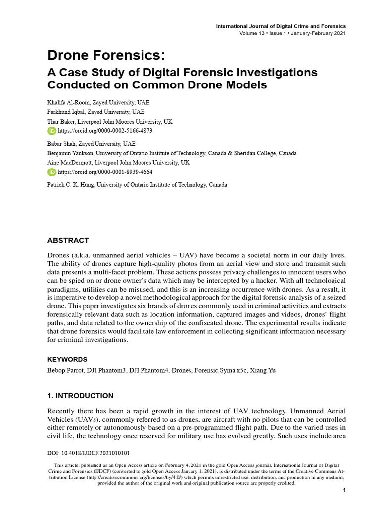 Drone Forensics Case Study | PDF
