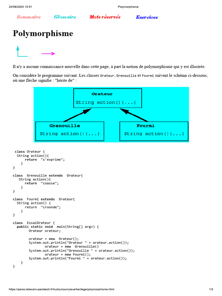 Polymorphisme | PDF