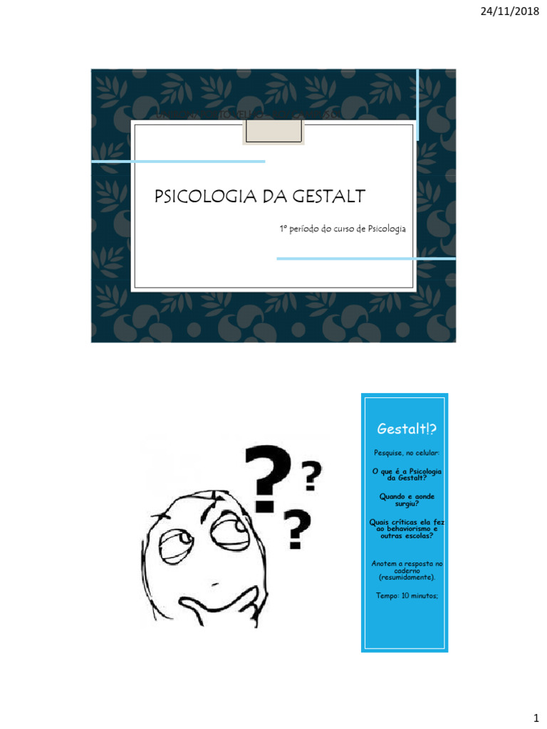 Introdução À Gestalt | PDF