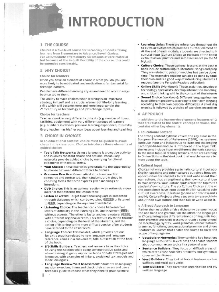 339 7-Choices - Pre-Intermediate - Teachers Book 2012-162p Compressed | PDF