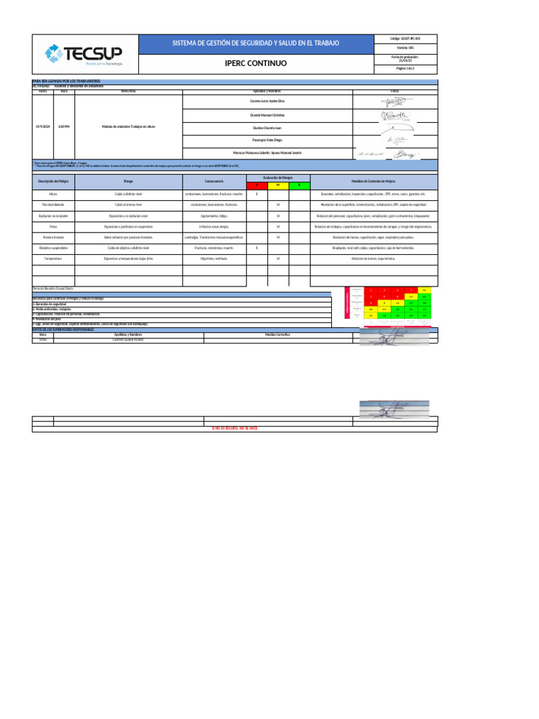 IPERC Continuo | PDF