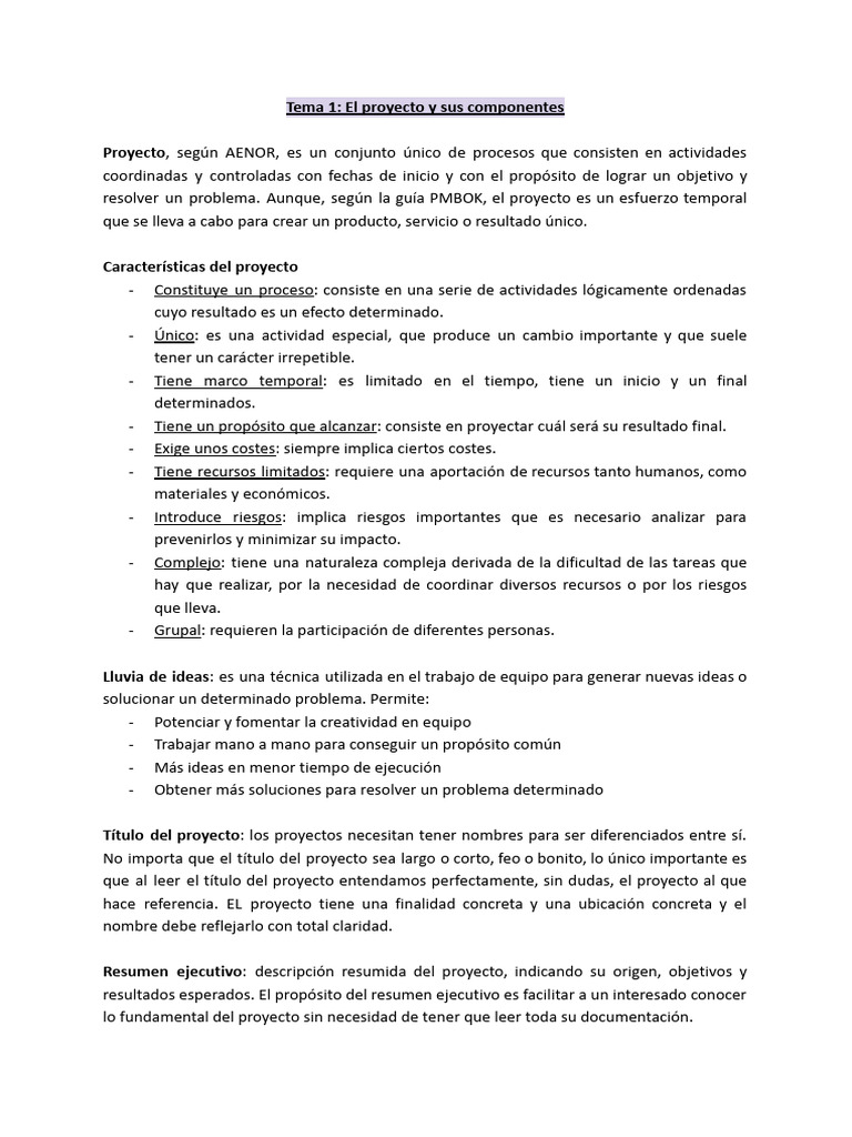 GESTIÓN DE PROYECTOS | PDF GESTIÓN DE PROYECTOS | PDF