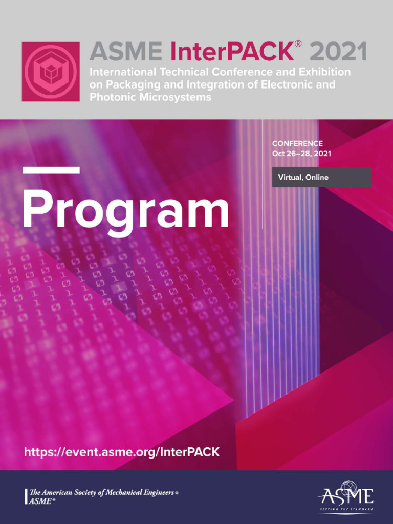 InterPACK 2021 Final Program | PDF