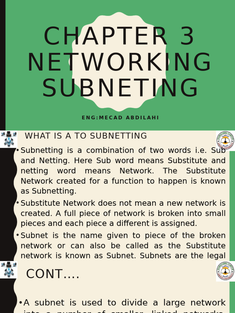 Chapter 3 Network Subneting | PDF