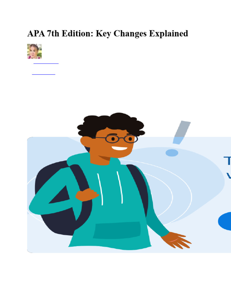 APA 7th Edition Key Changes Explained Bibliography | PDF