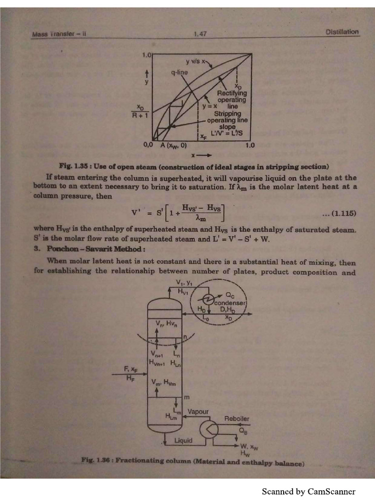 Ponchon Savarit Method | PDF