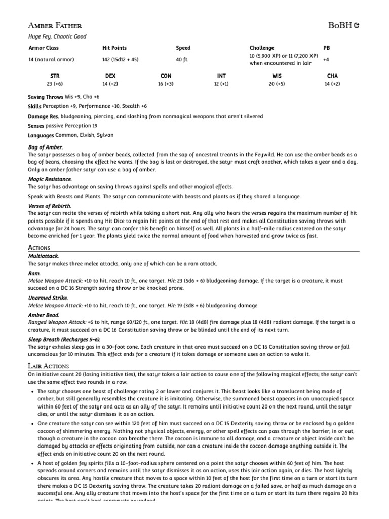 Amber Father | PDF