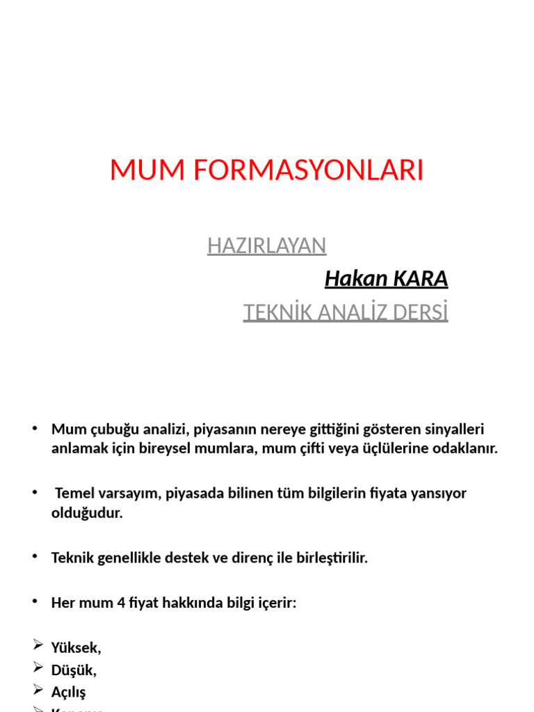 MUM FORMASYONLARI (1) | PDF