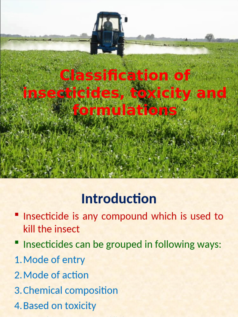 Insecticides & Formulations | PDF | Insecticide | Science & Mathematics