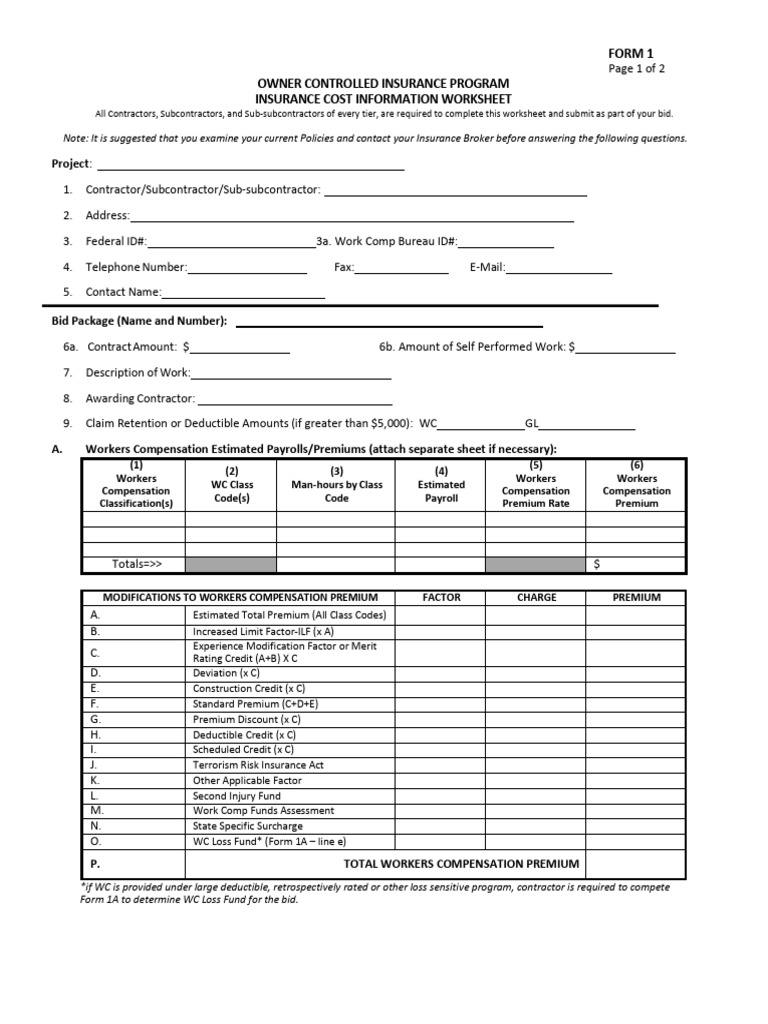 Section 9 - OCIP Forms-04 24 2014 | PDF