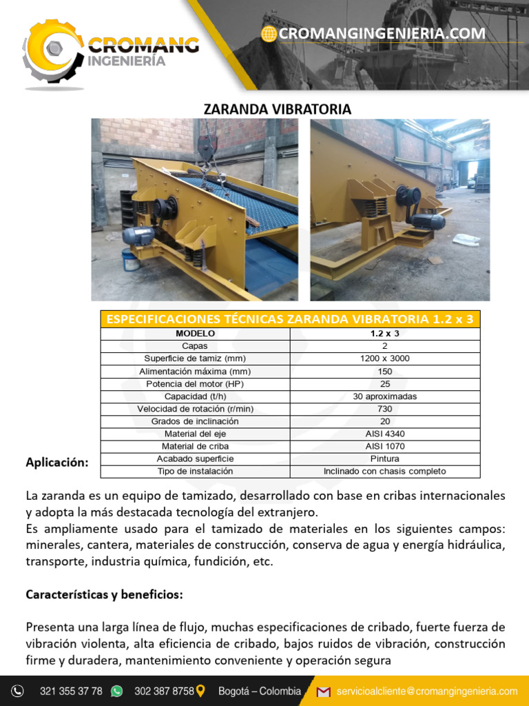 F.T Zaranda 2 Niveles 1.2 X 3 | PDF