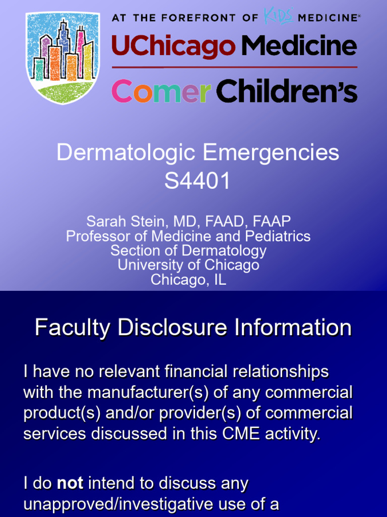 Dermatología - Dermatologic Emergencies | PDF