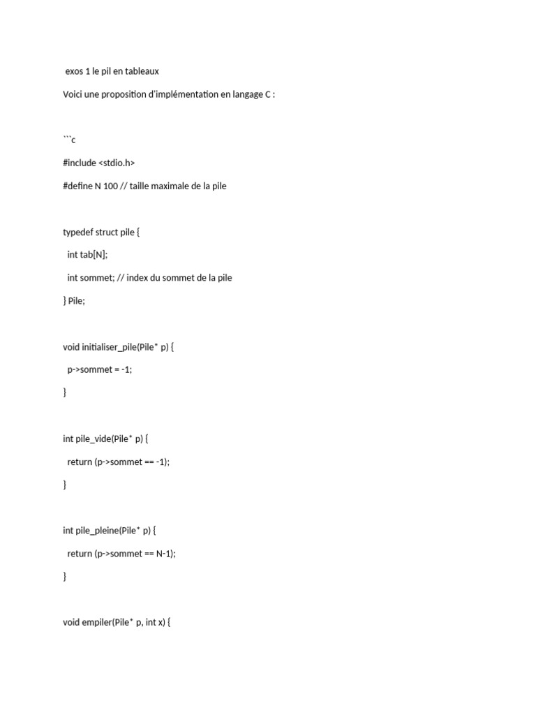 Exos 1 Le Pil Et 2 Et 3 | PDF