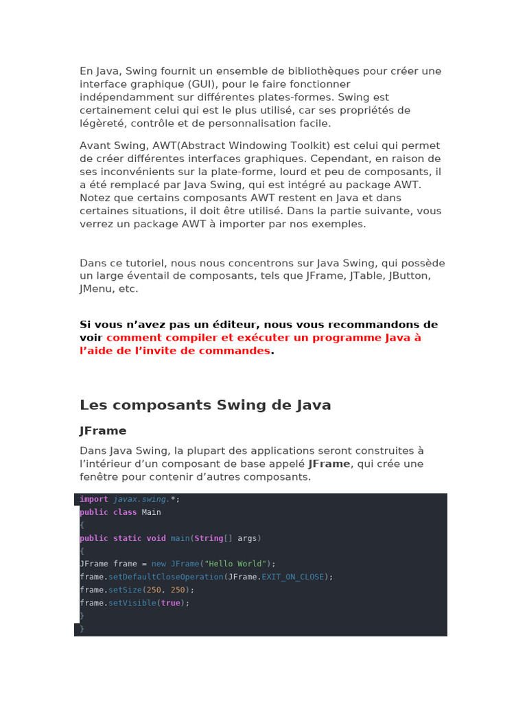 En Java, Swing | PDF