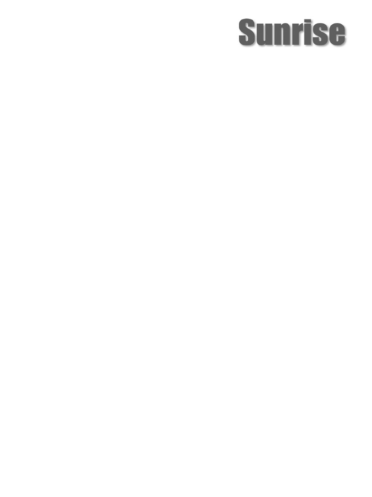 Sunrise 11 Answer Key | PDF