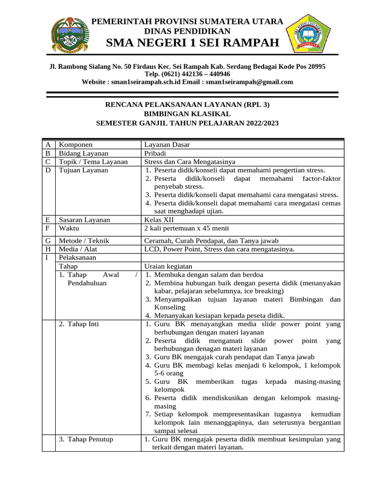 RPL 3 Stress Dan Cara Mengatasinya | PDF