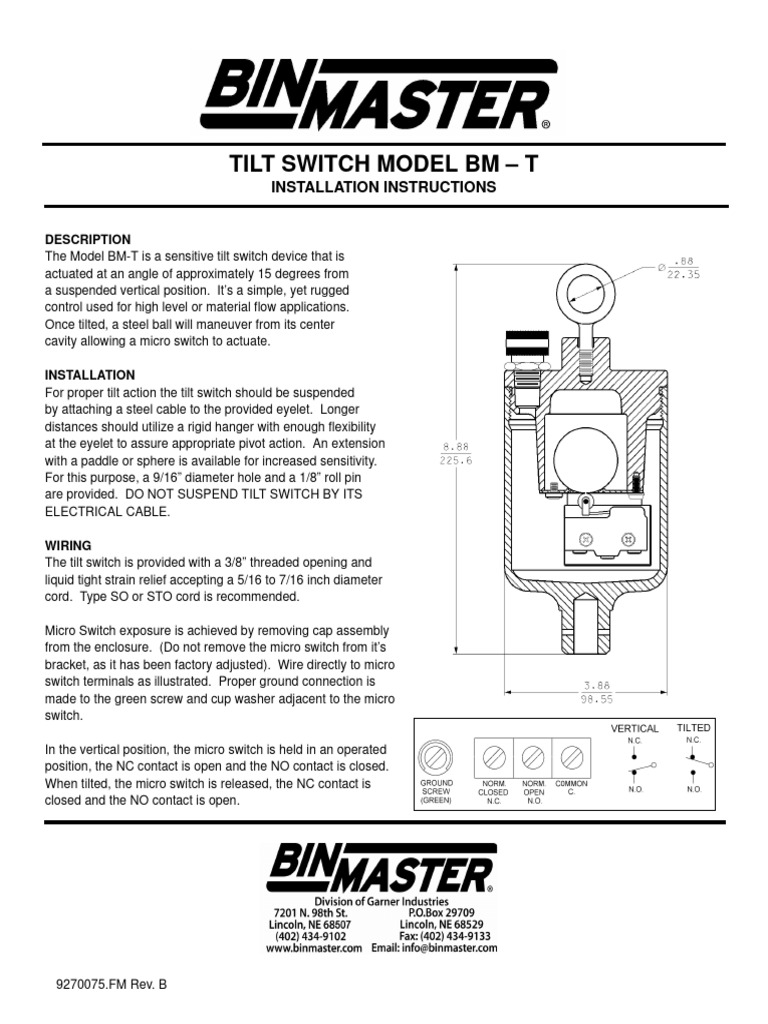 bm-t_tilt_switch_manual | PDF
