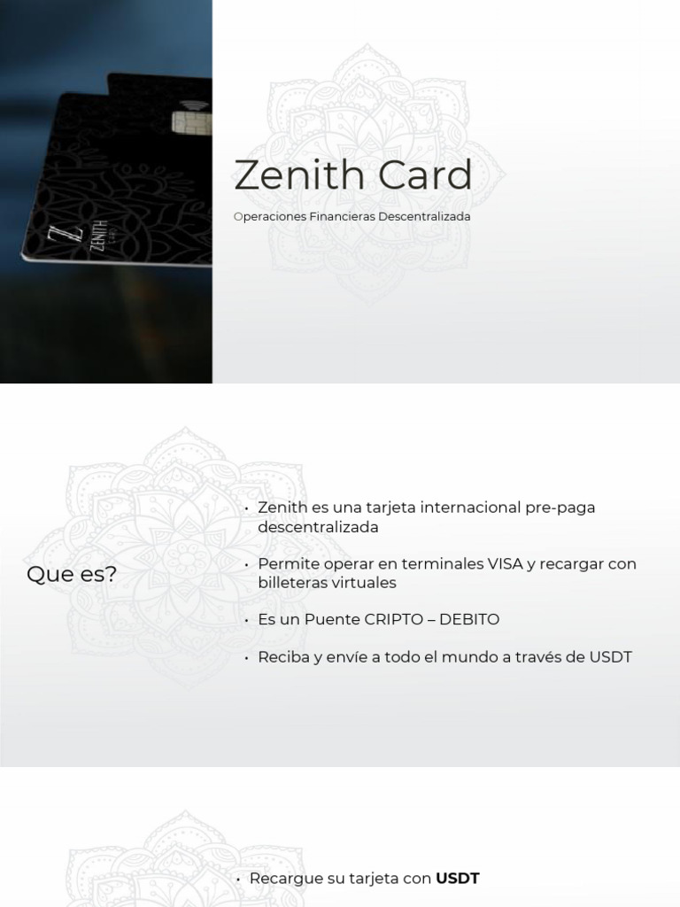 Zenith Card | PDF