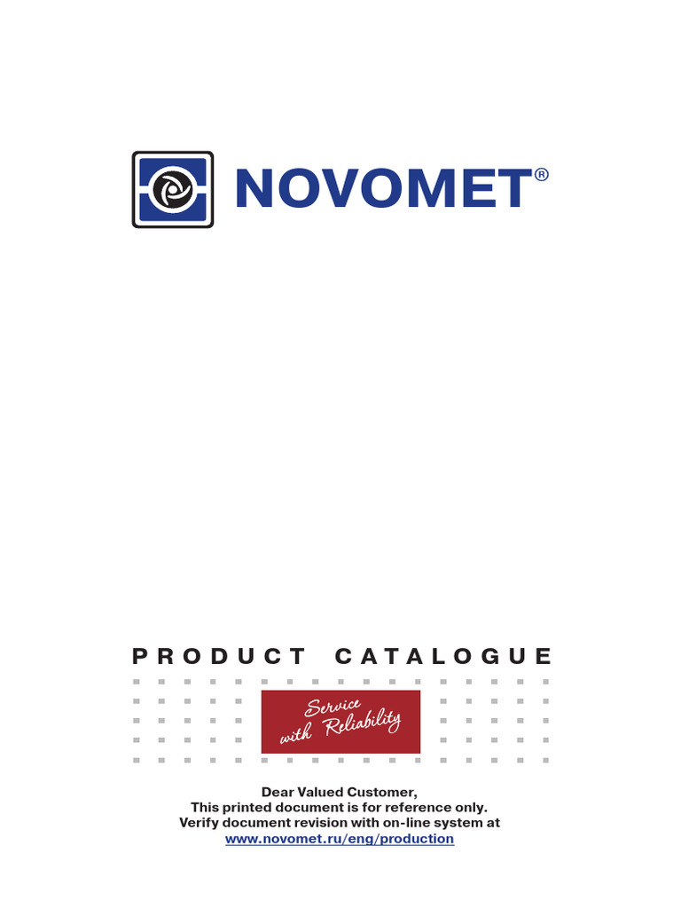 Catalogue Novomet | PDF