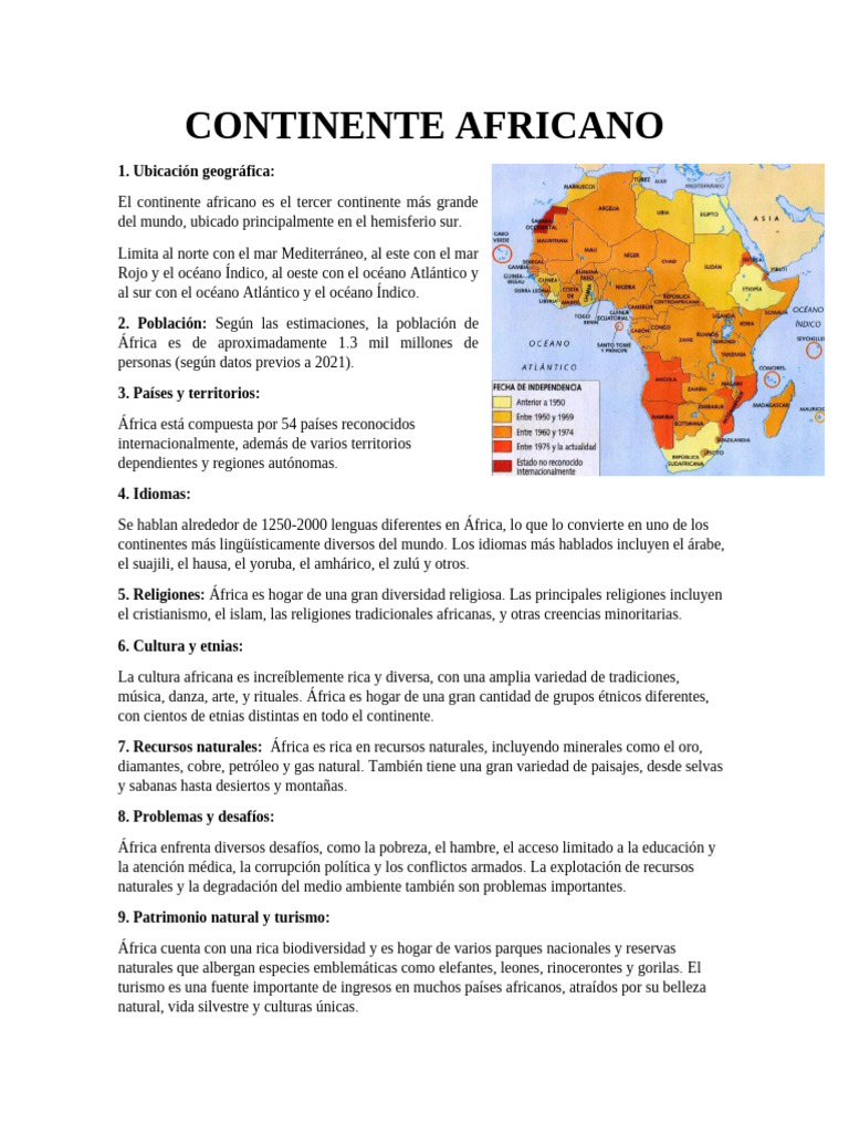 Continente Africano | PDF