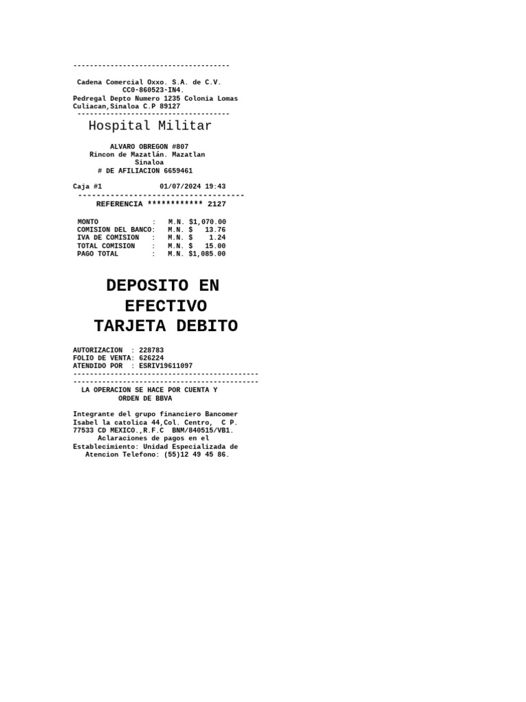 Formato Ticket | PDF