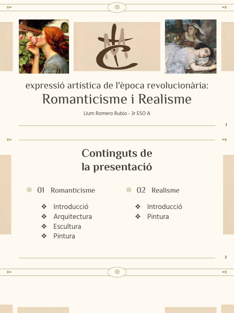Romanticisme I Realisme | PDF