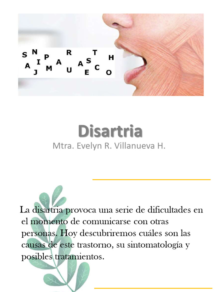 Disartria | PDF