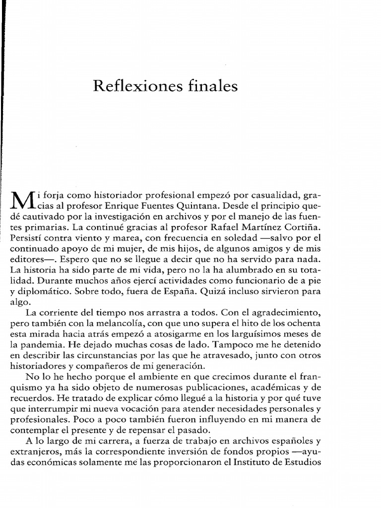 Reflexiones Finales - Ángel Viñas | PDF