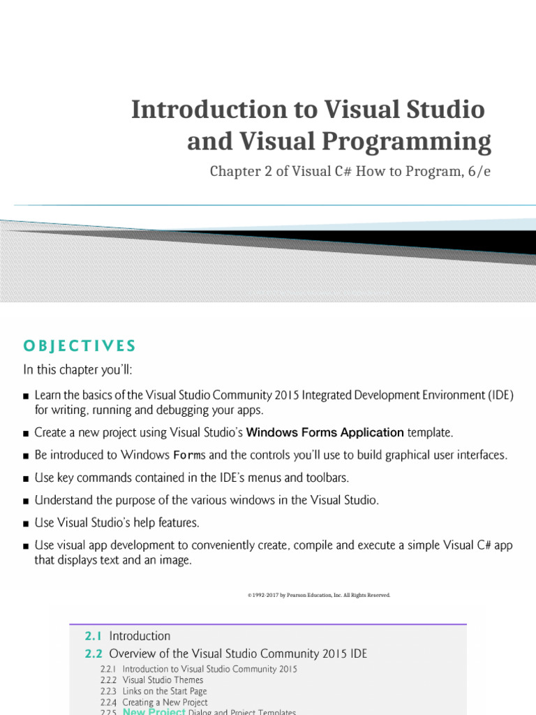 vcsharphtp6_02 Introduction to Visual Studio and Visual Programming | PDF